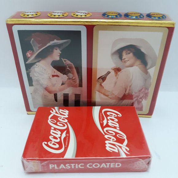 Coca Cola | Games | Vtg Cocacola Congress Playing Card Set Classic Logo ...
